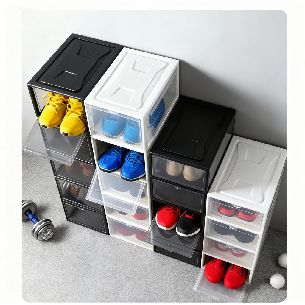 Large Size Shoe Box, Foldable Shoe Rack, Sports Shoe Storage ...