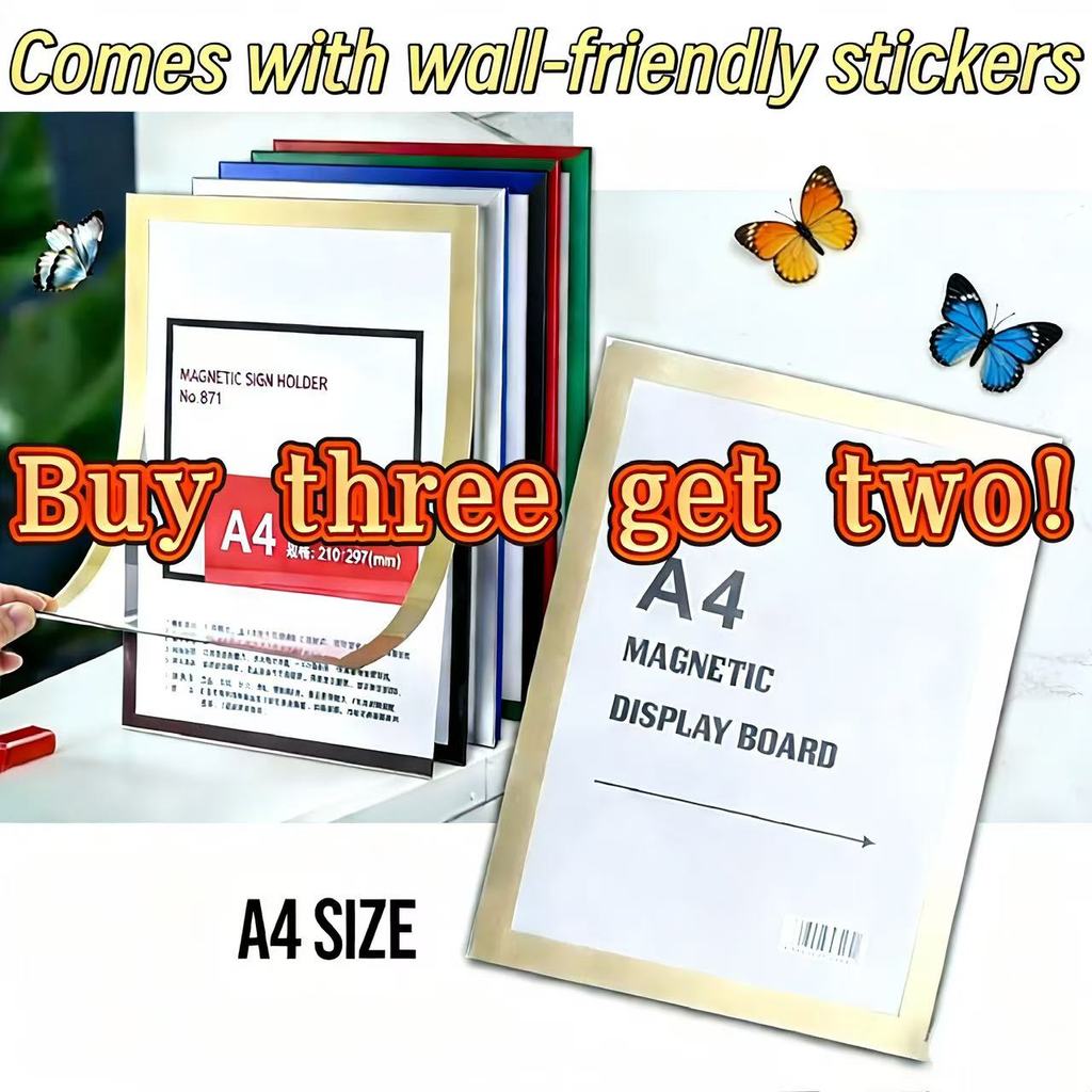 Magnetic Picture Photo Frame Certificate Magnetic Display Sticker Photo ...