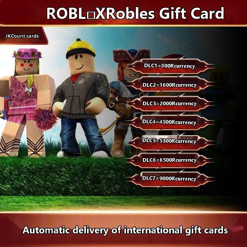 Roblox Gift Card 10 25 50 USD 800 Points 2000 Robux 4500 R Coins ...