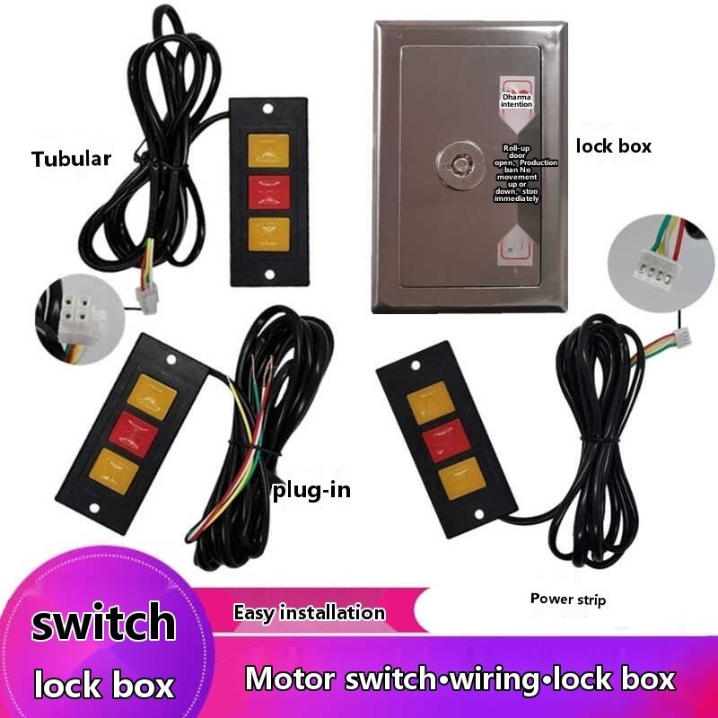 Hand control button switch lock box wiring universal electric roller ...
