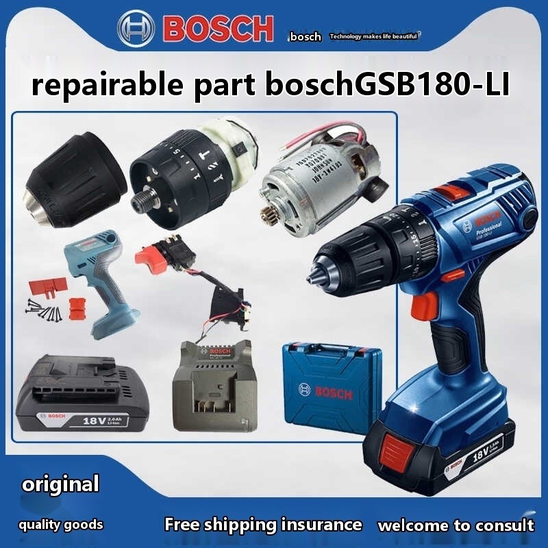 Bosch Handheld Electric Impact Gun Drill GSB180-LI Doctor Motor Switch ...