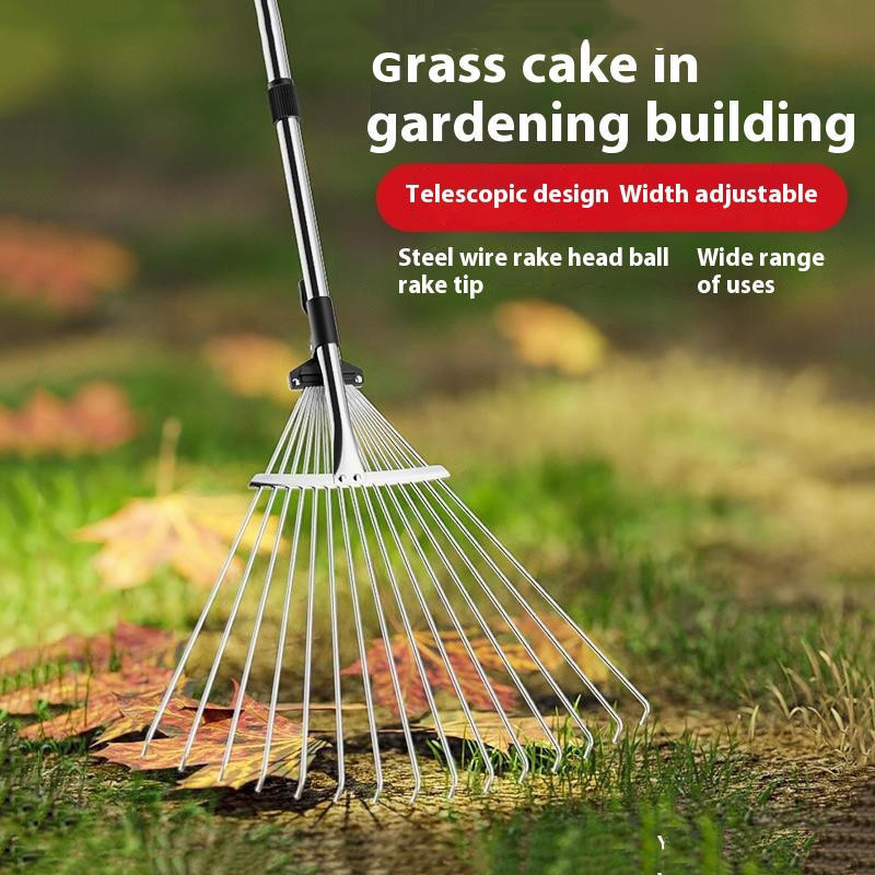 Adjustable rake claw grass rake head garden tools with handle kalaykay ...