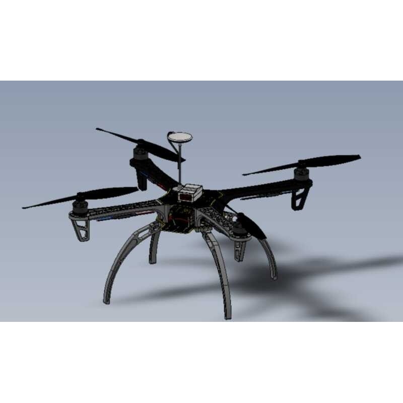 DJI F450 Rack Drone Model Drawing 3D Model CAD Equipment SW Design ...