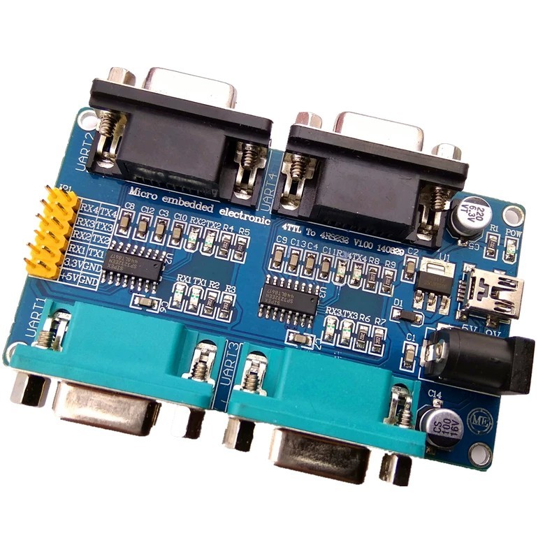 2-channel, 3-channel, 4-channel multi-channel RS232 serial port UART ...