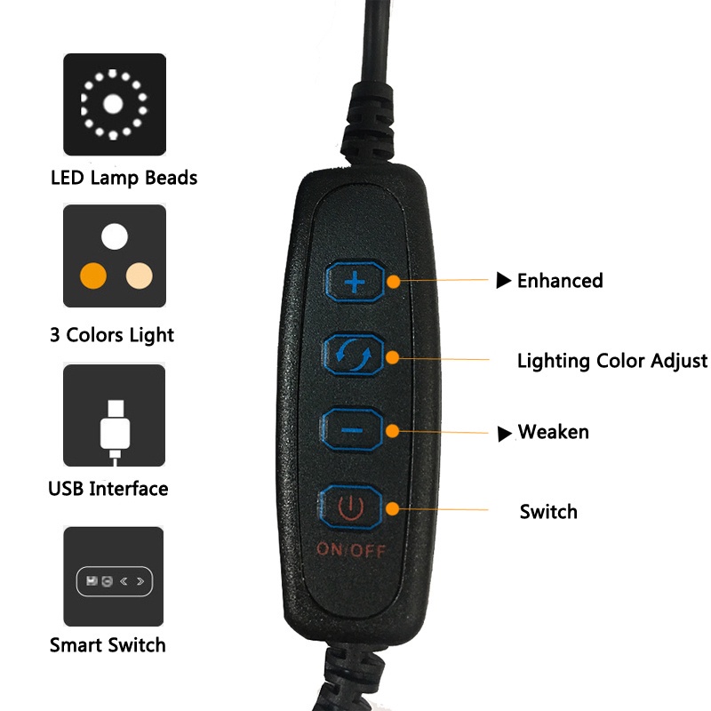 Cell Phone Led Lamp Selfie Fill Led Ring Light 26 CM/16 CM | Shopee ...