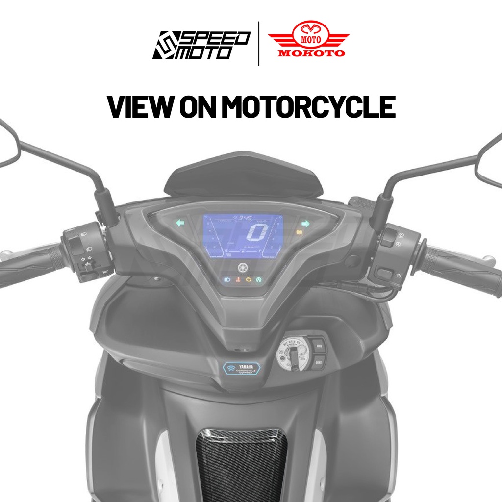AEROX V2 GAS FUEL TANK COVER GLOSSY CARBON FOR AEROX 155 V2 MOTORCYCLE ...