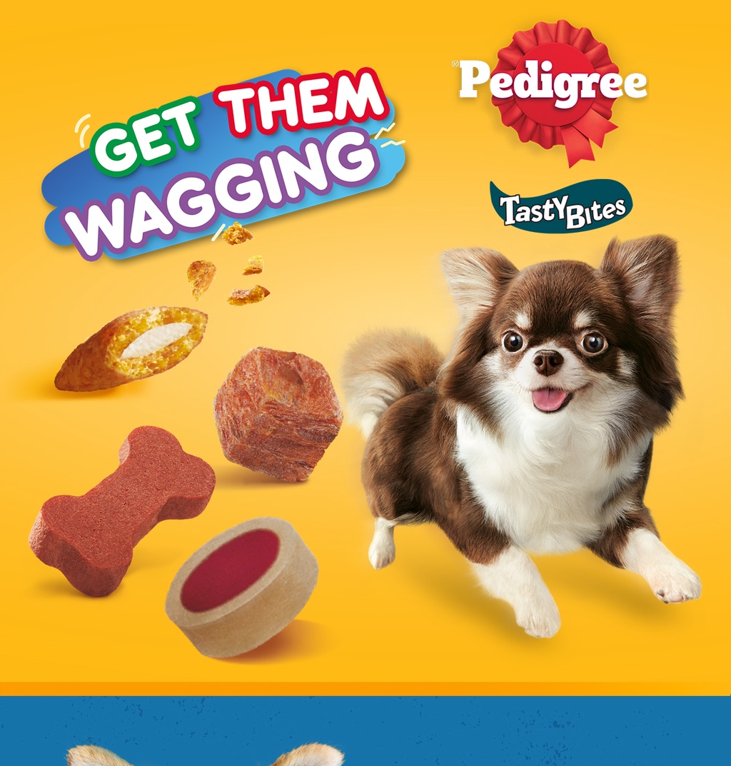 PEDIGREE Tasty Bites Crunchy Pockets Treats for Dogs 60g (6-Pack ...