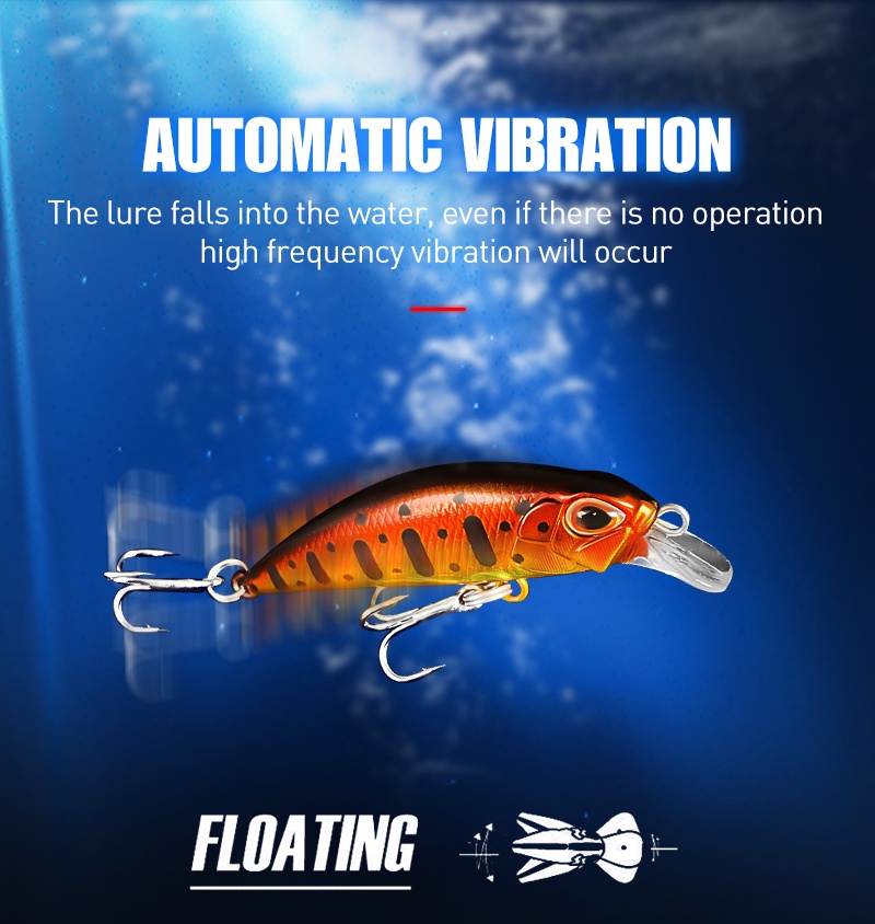 SEASIR Micro Sinking Minnow baubles Fishing lure 3.5g Meteor 5cm Long ...