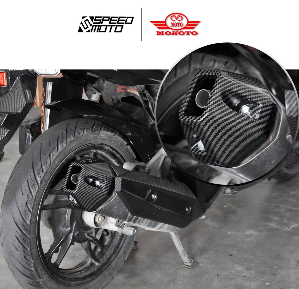 HONDA CLICK V3 CLICK V2 GAME CHANGER ALLOY MUFFLER TIP COVER Z-2423-2 ...