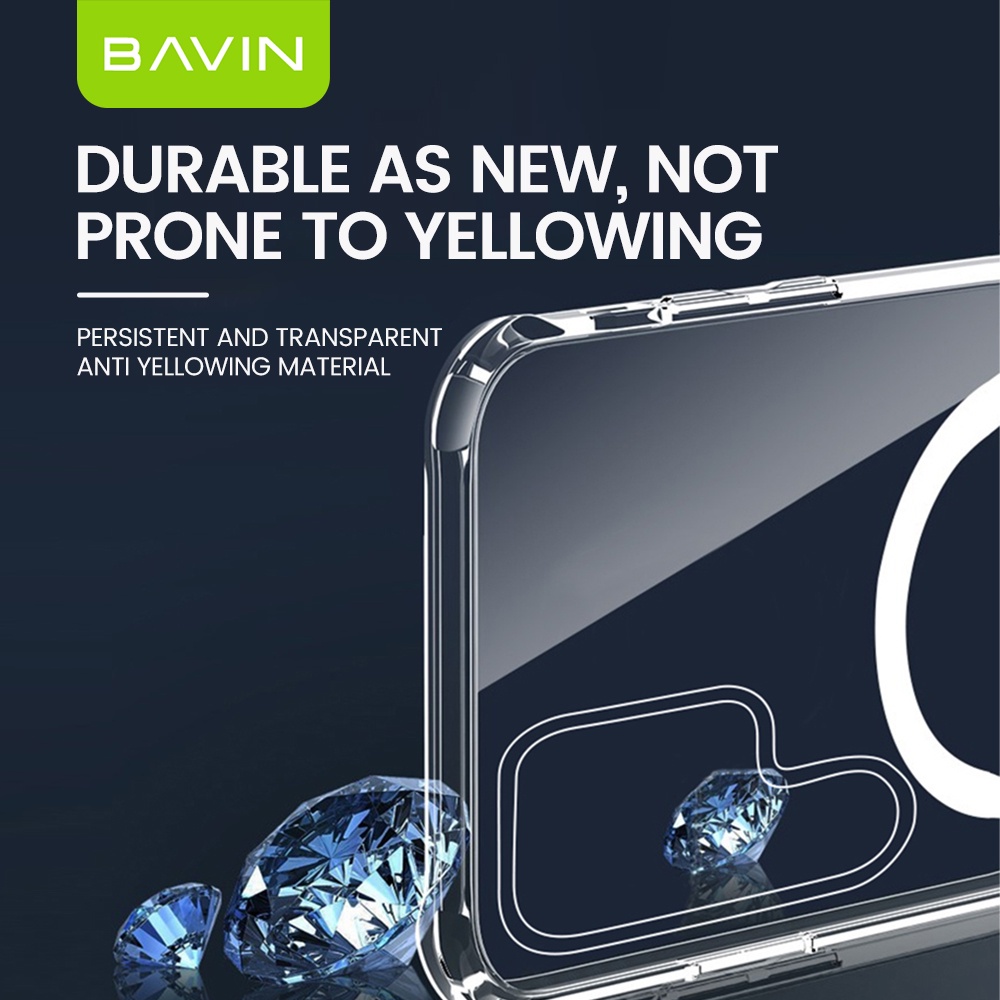 BAVIN Magnetic Phone Case Shockproof Protective Cover for Samsung S24 ...