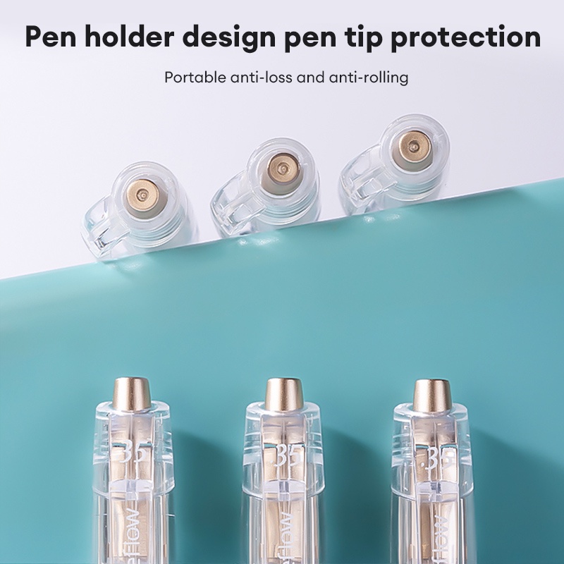 Deli 0.35mm Ballpen Gel Pen Black Quick-Drying Writing Pen For Text ...