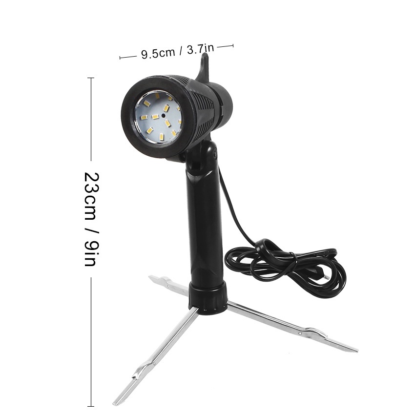 Desk Photo Shooting Kit Mini Studio Light + Reflector Cardboard for ...