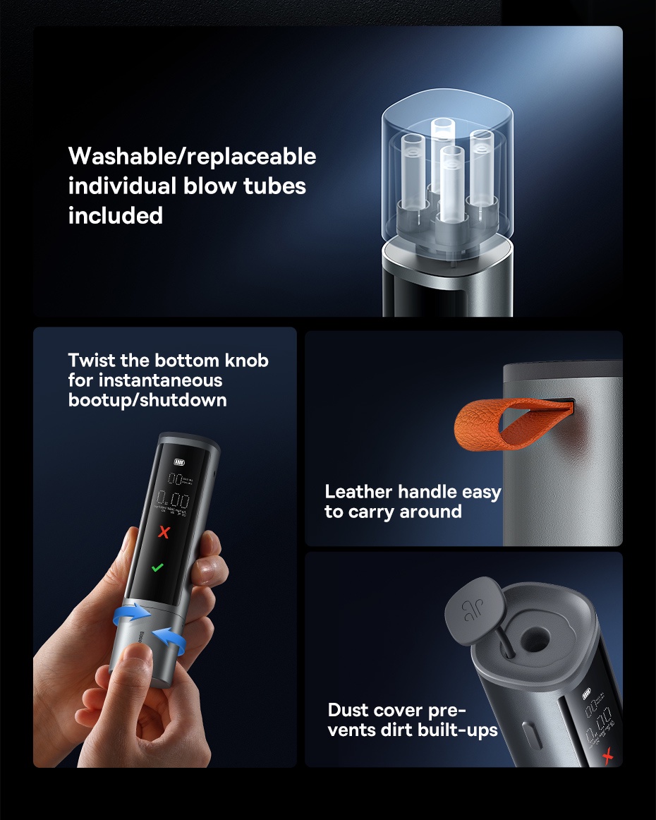 Baseus High Accuracy Alcohol Tester Breathalyzer Alcometer Alcotest ...
