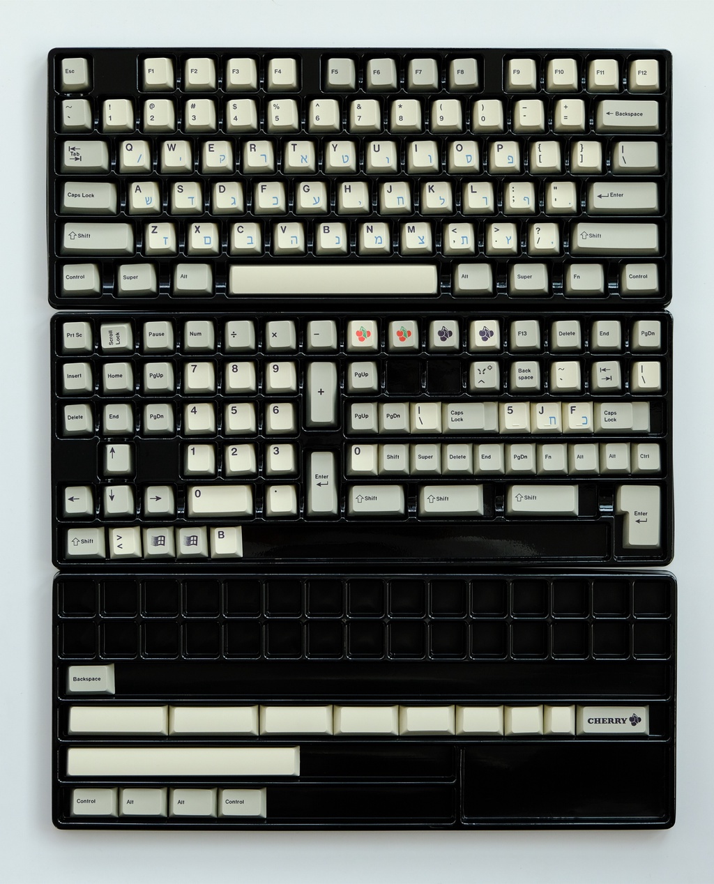 Humha Hebrew keycap PBT material Dye-Sublimation Cherry profile ...