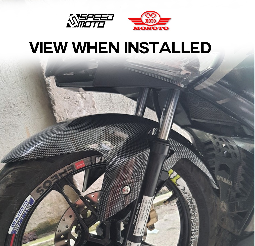 MOKOTO YAMAHA SNIPER 150 / SNIPER 155 FRONT FENDER CARBON FOR YAMAHA ...