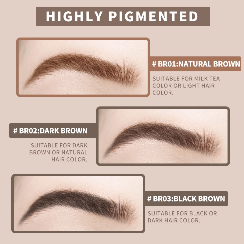 KIMUSE Eyebrow Cream Gel With Brush 2 IN 1 Pomade Brow Pencil Long ...