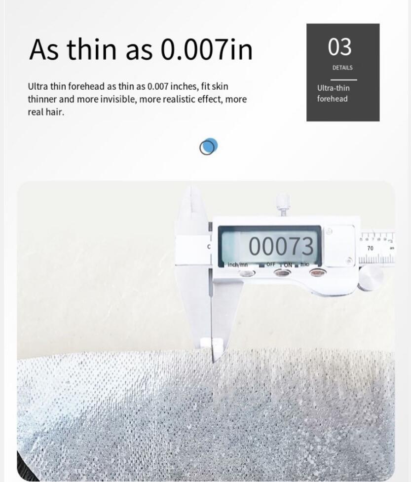 Hairline Wig Sticker Men s Forehead Wig Thin Liu Hai Invisible Real ...