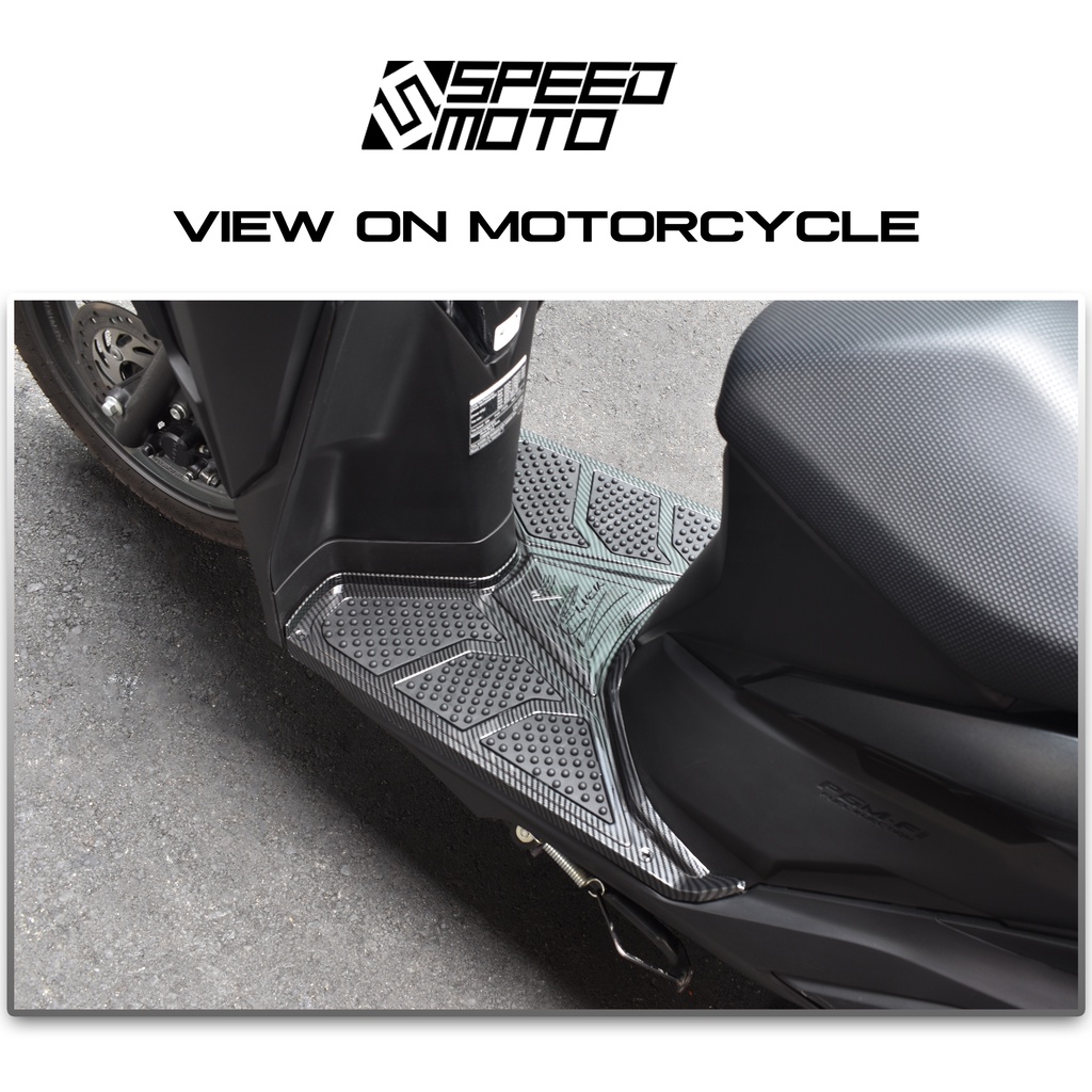 MOKOTO HONDA CLICK V2 / V3 FOOTBOARD MATTING CARBON / FORGED CARBON ABS ...