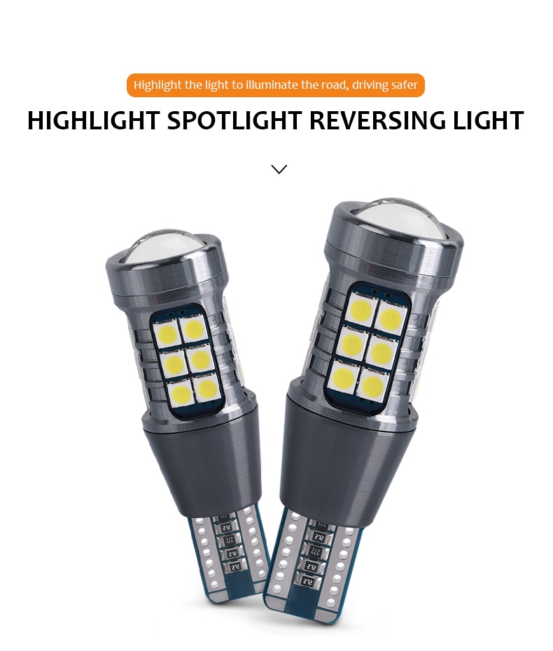 [2pcs] T15 LED Bulb 3030 27SMD Car Replacement Parking Light Reversing ...