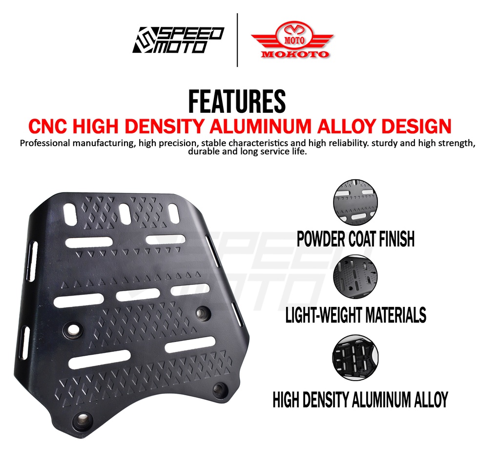 HONDA PCX 150 / 160 CNC FULL ALLOY HEAVY DUTY TOP BOX BRACKET / REAR ...