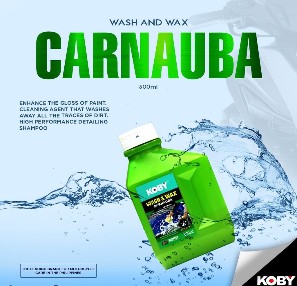 Koby Wash & Wax Carnauba 300ml | Shopee Philippines