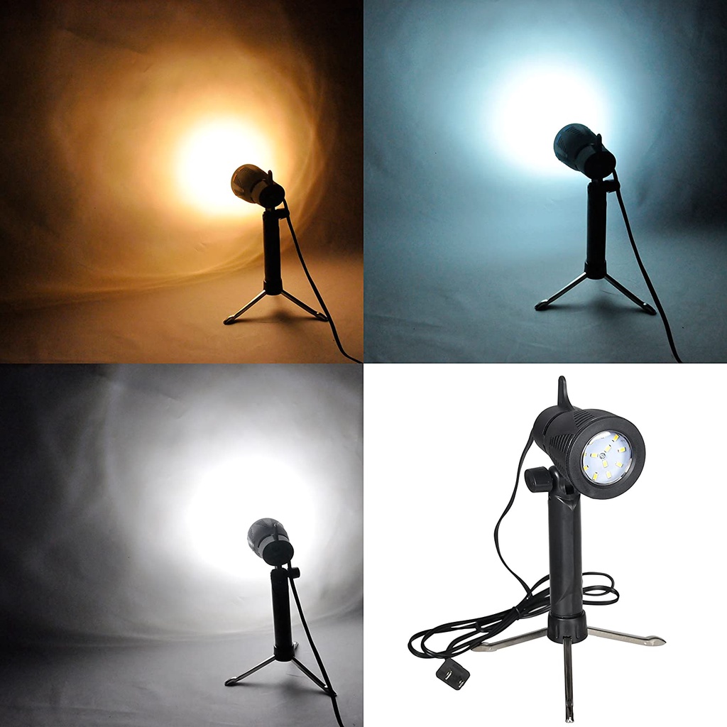 Desk Photo Shooting Kit Mini Studio Light + Reflector Cardboard for ...