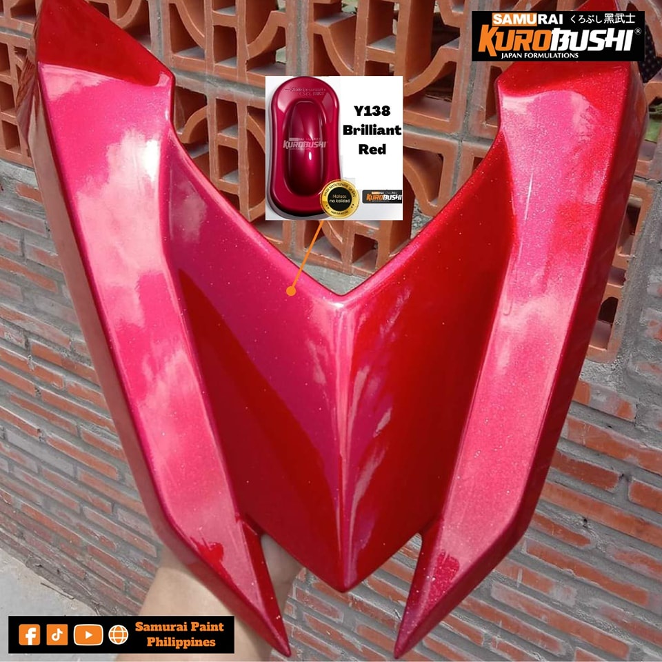 SAMURAI Y138 Yamaha Brilliant Red (Candy Red) 400 ml (use 2/102 or 3/ ...