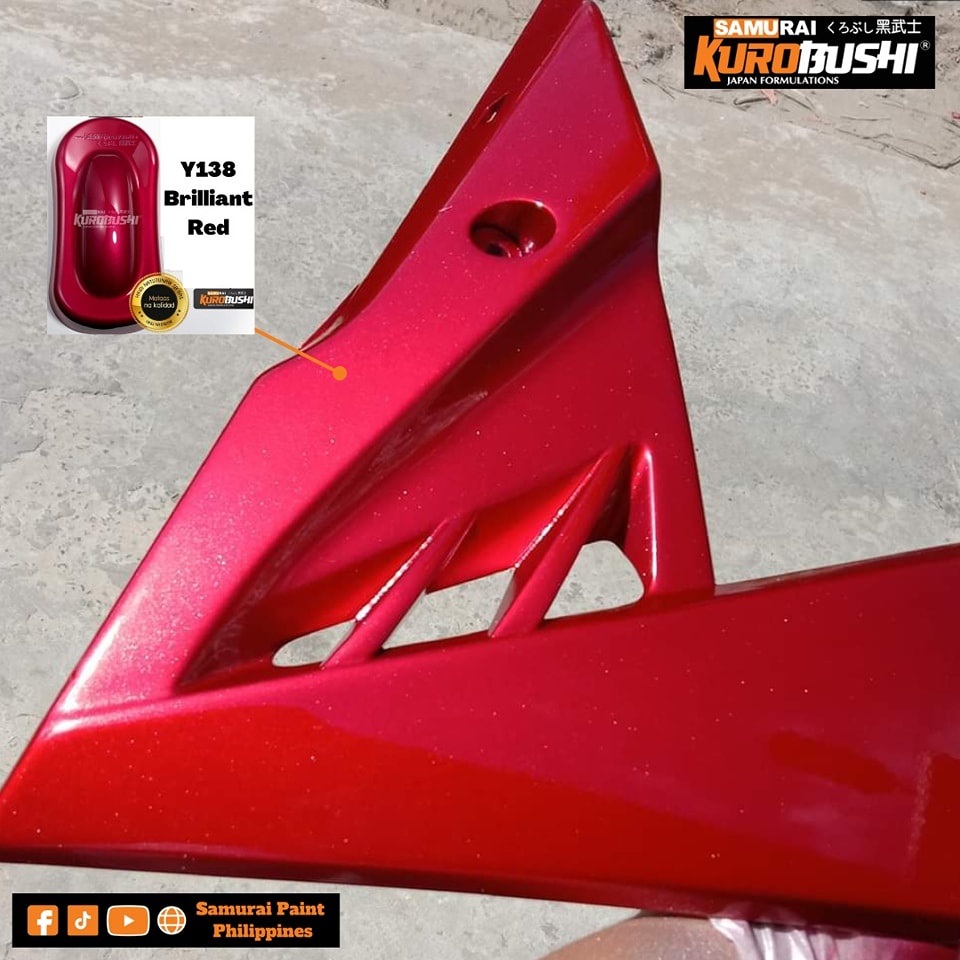 SAMURAI Y138 Yamaha Brilliant Red (Candy Red) 400 ml (use 2/102 or 3/ ...