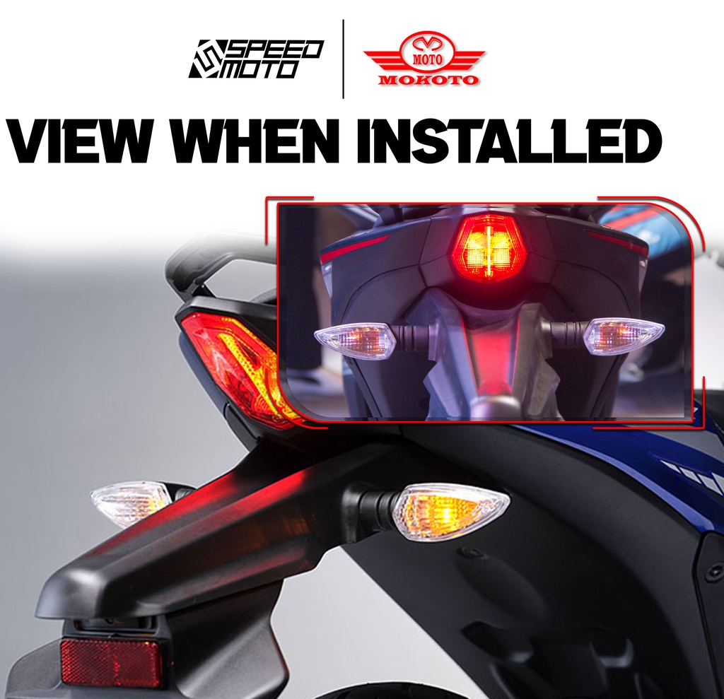 SNIPER 150 / 155 / AEROX V1 / V2 SIGNAL LIGHT SMOKE AND CLEAR LENS Z14 ...