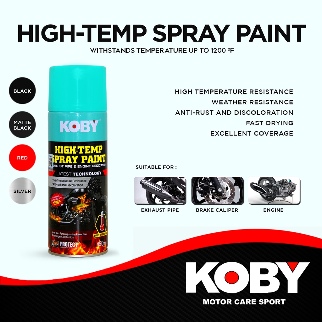 Koby High Temp Spray Paint 450ml | Shopee Philippines