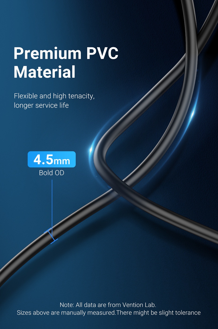 Vention USB 3.0/2.0 Extension Cable 5Gbps for Hard Drive TV Xbox Laptop ...