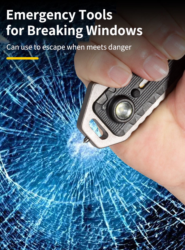 Nicron Multi-function Keychain Flashlight K10, Mini EDC Rechargeable ...