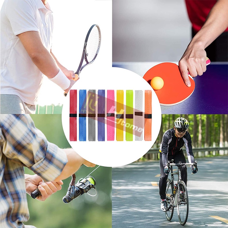 Badminton Racket Grip With Fishing Rod Sweatband Grip With Non-Slip ...