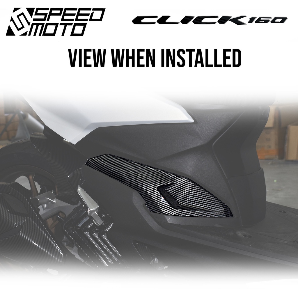CLICK 160 REAR AIR SCOOP COVER CARBON C-2310 GARNISH FOR HONDA CLICK ...
