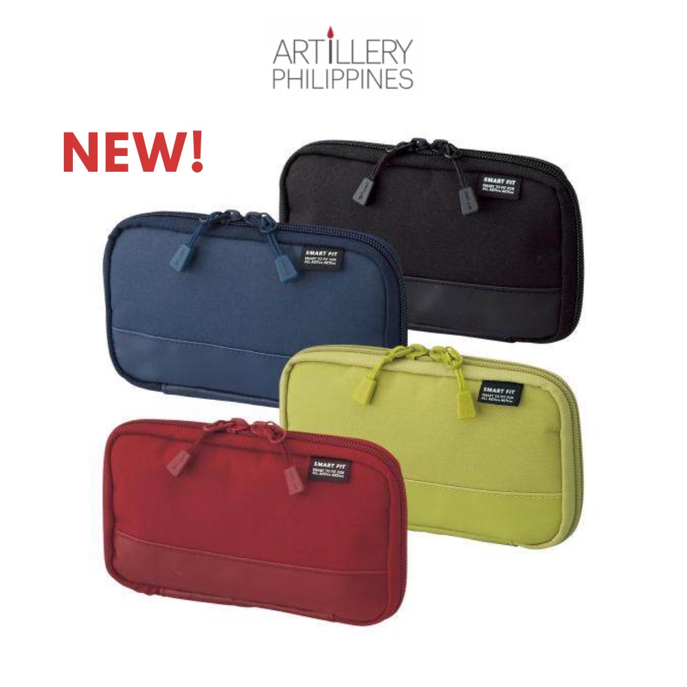 Lihit Lab Compact Pen Case Actact Smart Fit Red, Yellow Green, Black ...