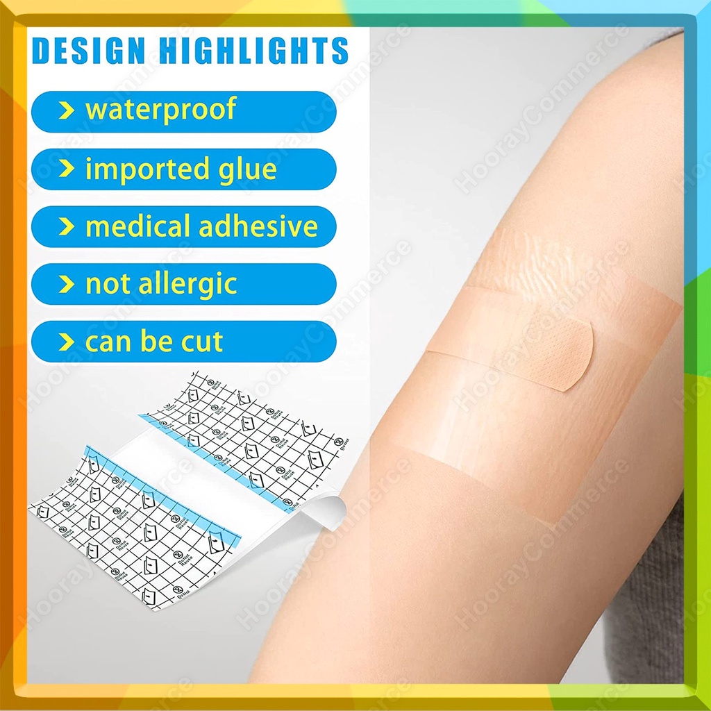 100PCS Micropore Surgical Tape Transparent Stretch Adhesive Bandage ...