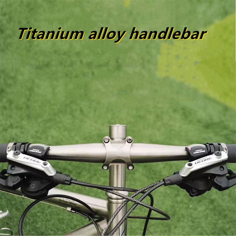 CNC Mountain Bike Folding Handlebar Titanium 31.8 25.4mm Ti Flat Bar ...