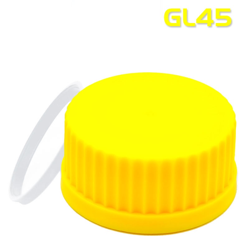 GL45 Color Reagent Bottle Cap 140℃ Blue Green Orange Yellow Cap High ...