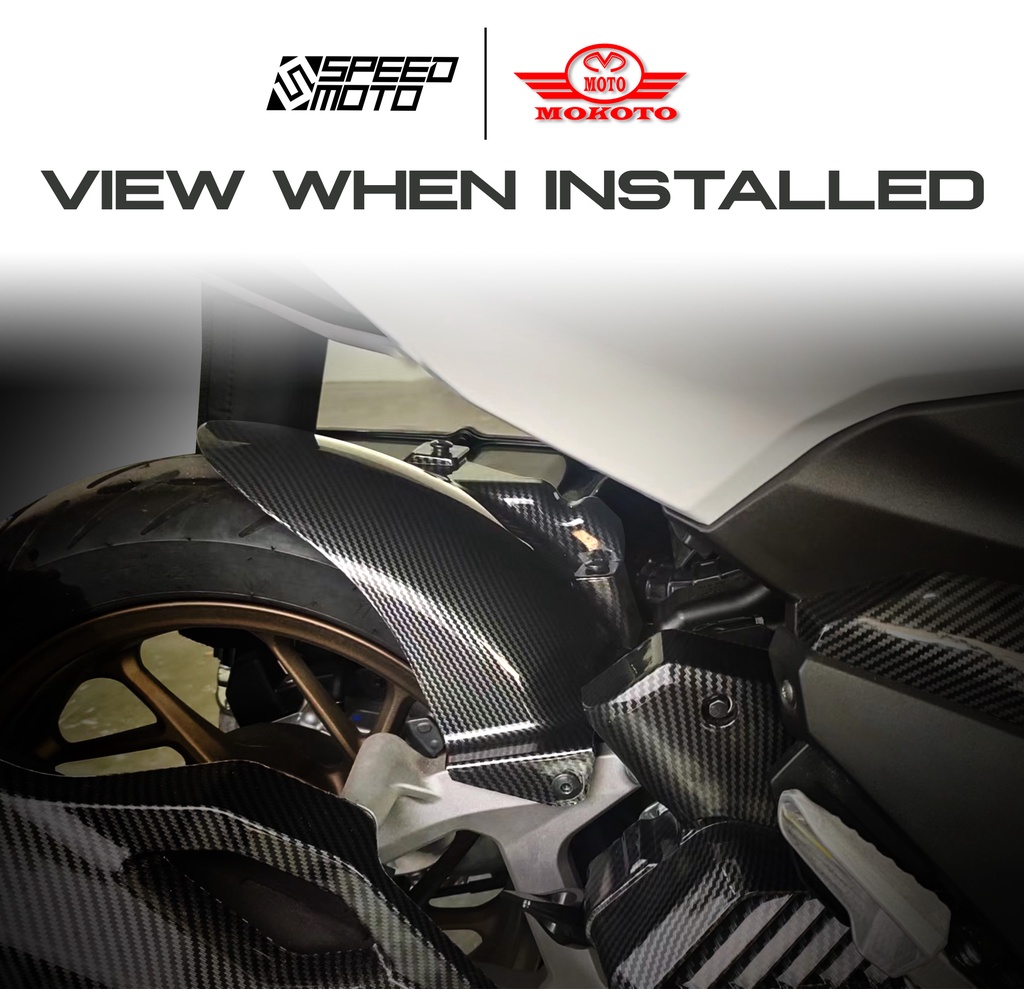 CLICK 160 TIRE HUGGER CARBON C-2308 / REAR FENDER GARNISH FOR HONDA ...