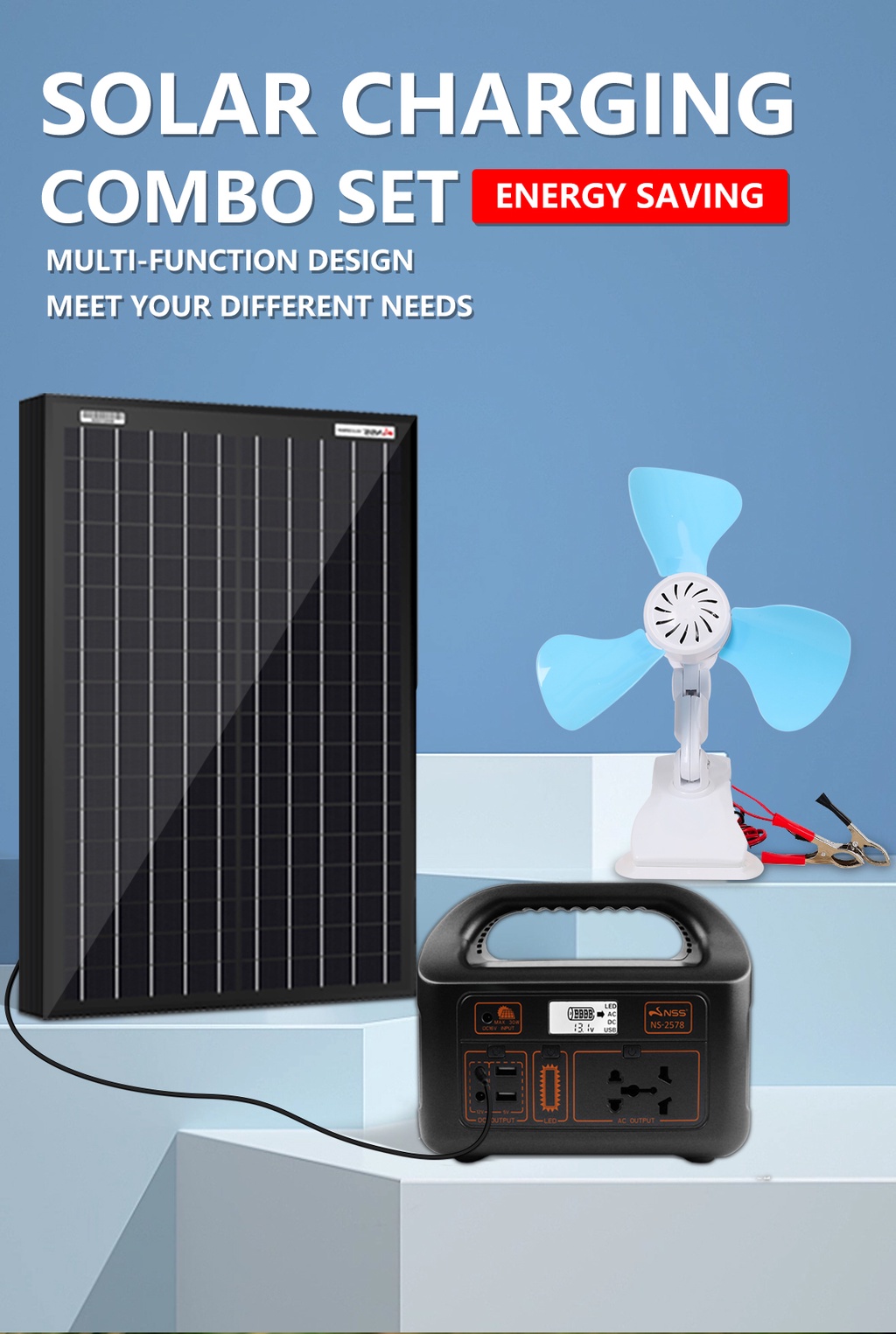 NSS 220V 150W power station portable 12000mAh large-capacity solar ...