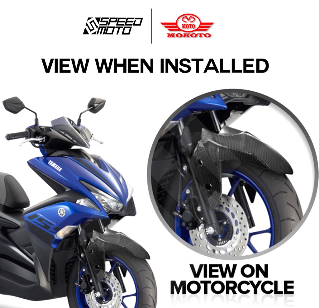 YAMAHA AEROX V1 2 IN 1 DETACHABLE FRONT FENDER FOR AEROX V1 SPEEDMOTO ...