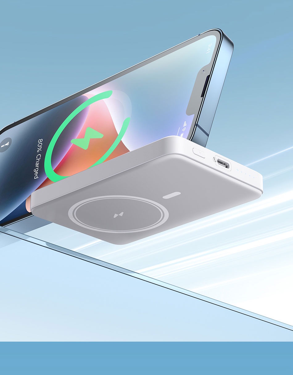 Romoss WSC05 5000mAh Power Bank 18W PD Fast Charge Magnetic Battery ...