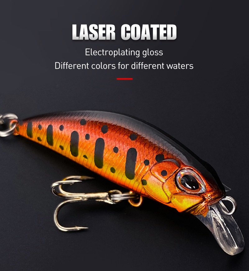 SEASIR Micro Sinking Minnow baubles Fishing lure 3.5g Meteor 5cm Long ...