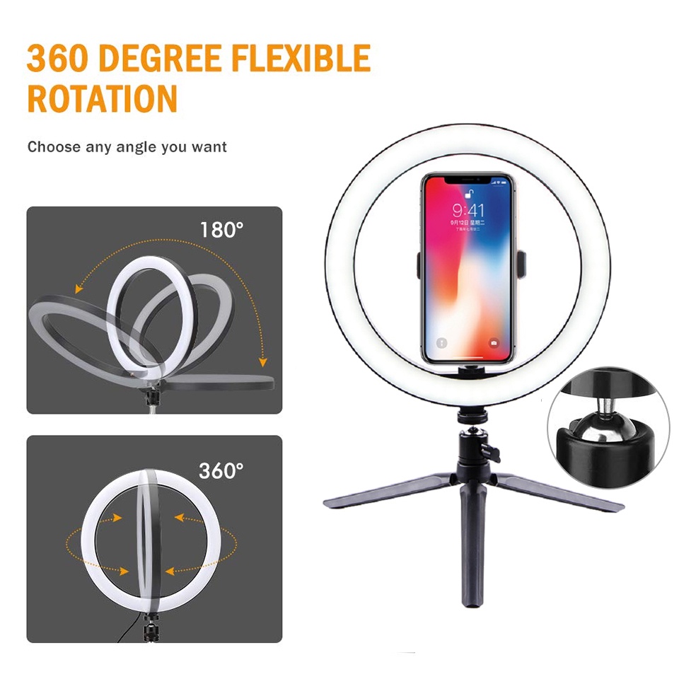 Cell Phone Led Lamp Selfie Fill Led Ring Light 26 CM/16 CM | Shopee ...