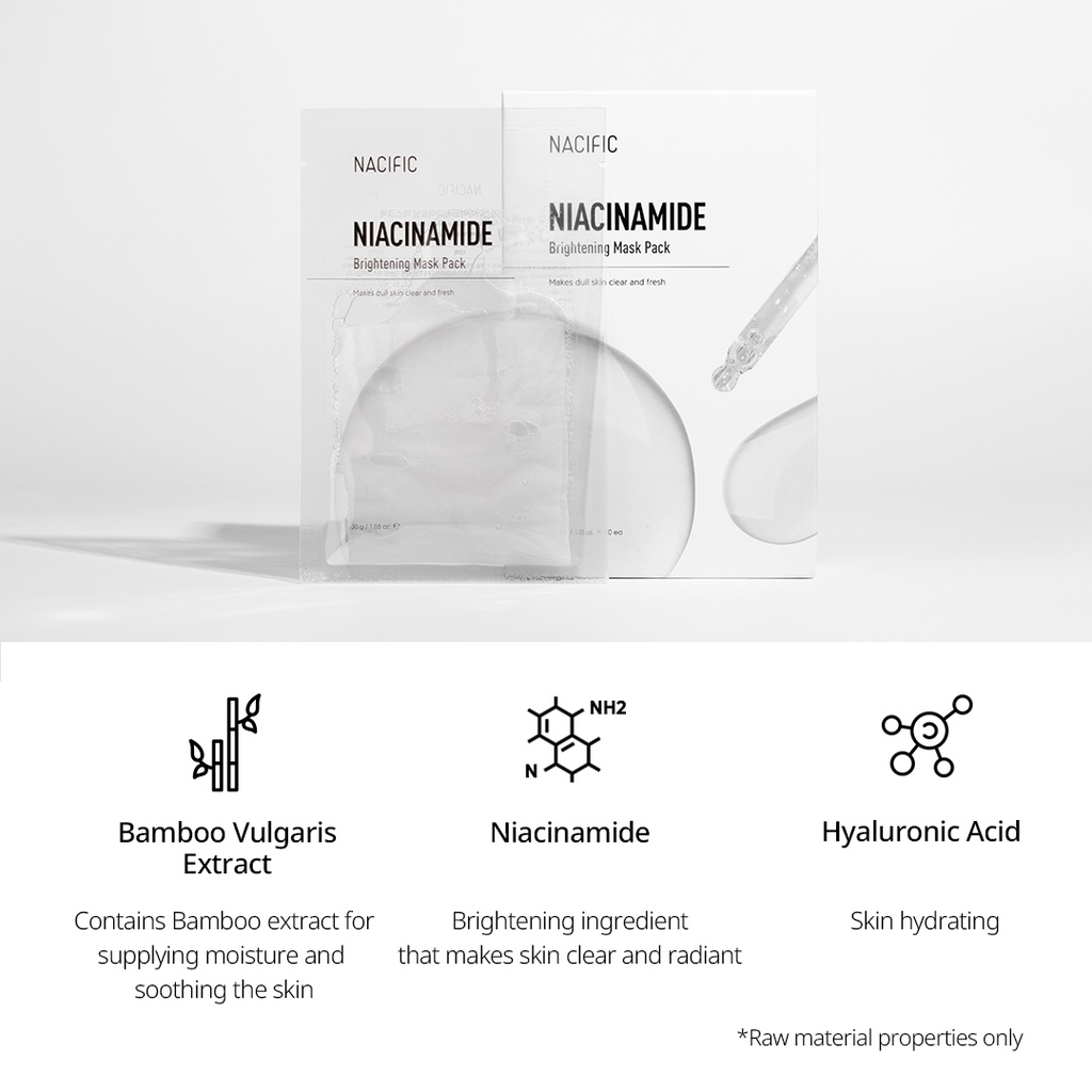 NACIFIC Niacinamide Brightening Mask Pack 10ea | Shopee Philippines