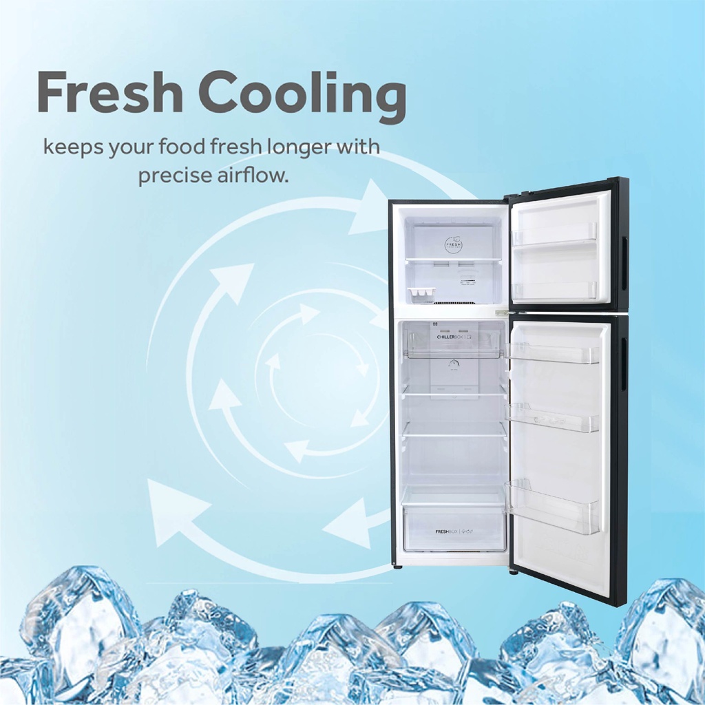 Haier HRF-IV290VNU (BS) 9.99 cu.ft./283L Fresh Cooling Twin Inverter No ...