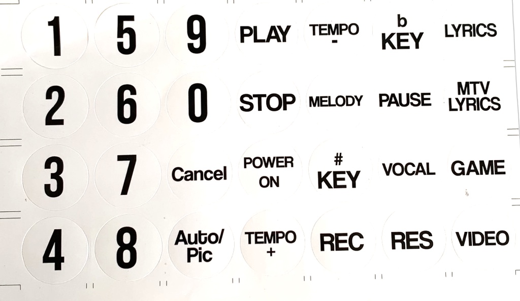 18pcs Push Button with Micro Switch and Free Sticker for Videoke Box ...