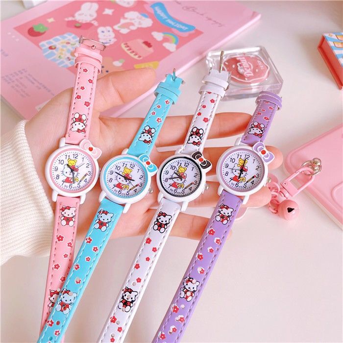 2023 New Relo for Kids Hello Kitty Watch for Kids Girls Cartoon Cat ...