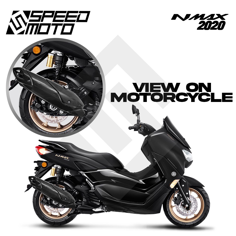 MOKOTO YAMAHA NMAX V2 / V2.1 AEROX V2 MUFFLER COVER CARBON EXHAUST ...