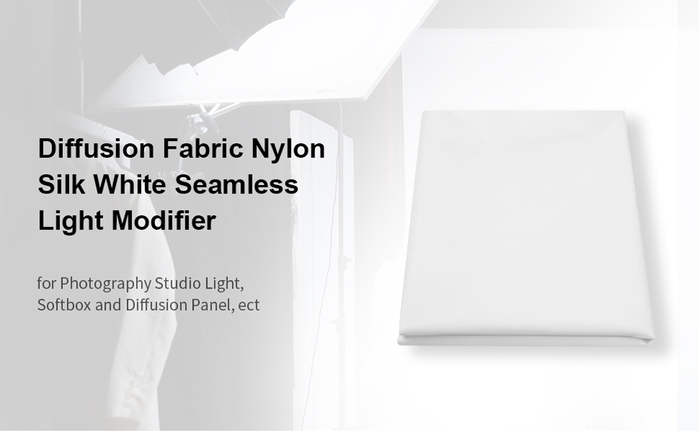 Selens Diffusion Fabric Nylon Silk White Seamless Soft Light Cloth for ...